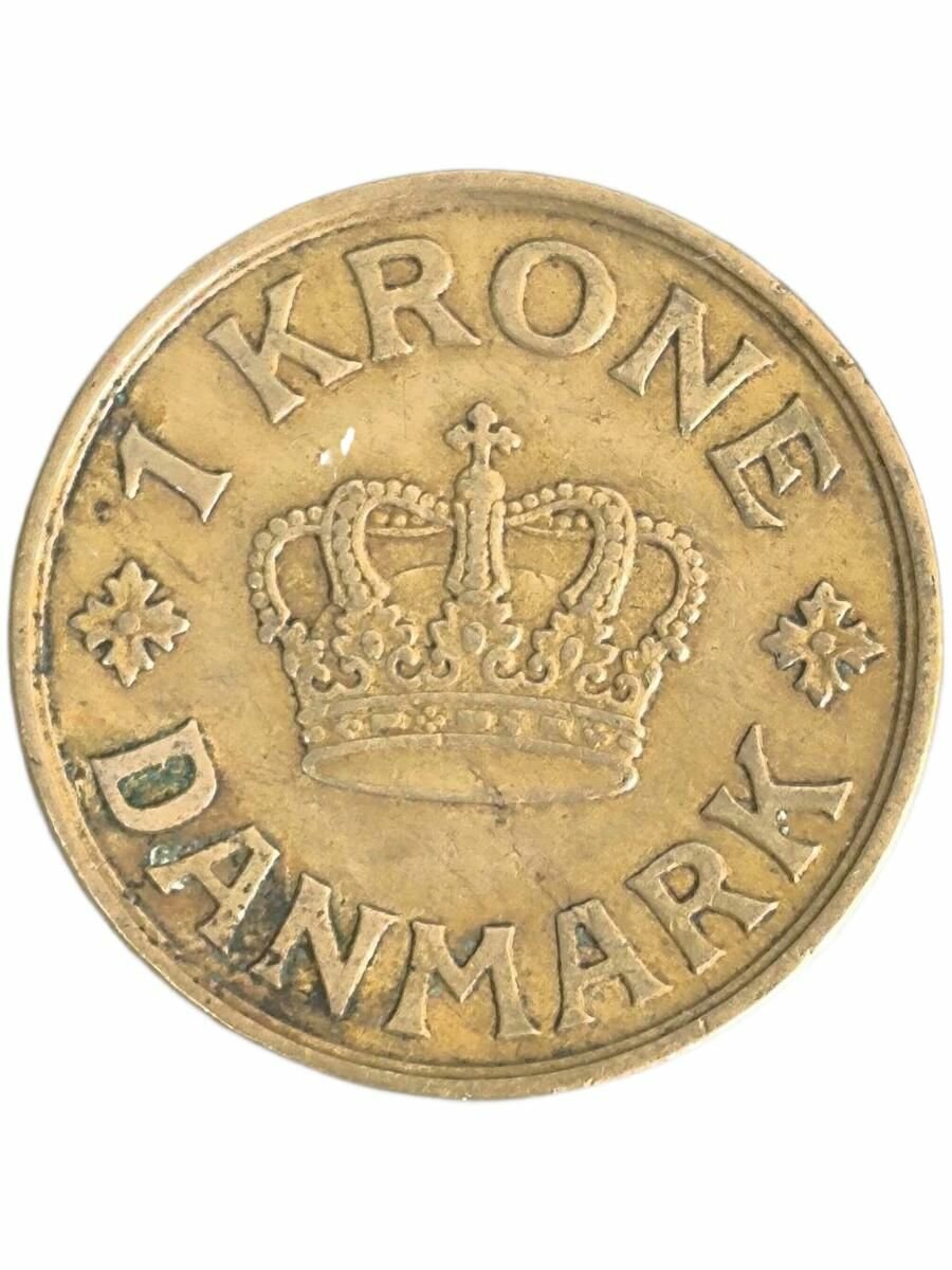 Монета 1 крона 1939 г. Дания