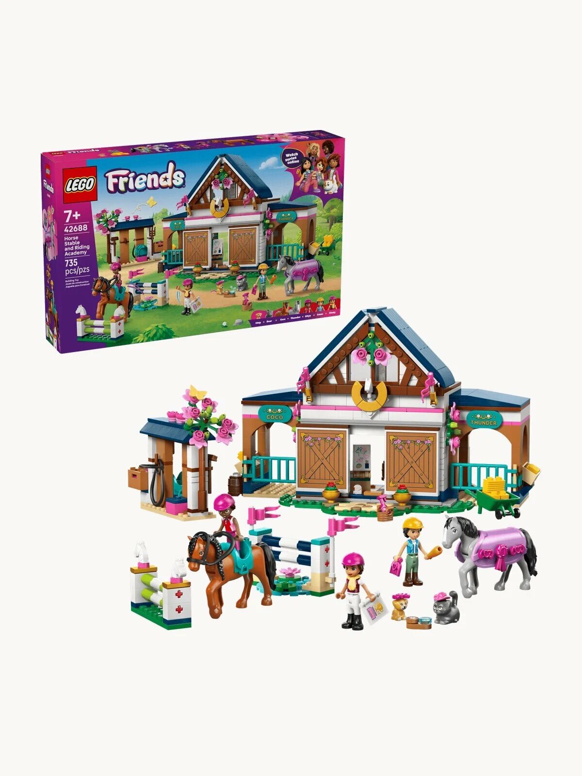 Конструктор LEGO Friends 42688 (N), "Конюшня и Академия верховой езды", 735 дет.