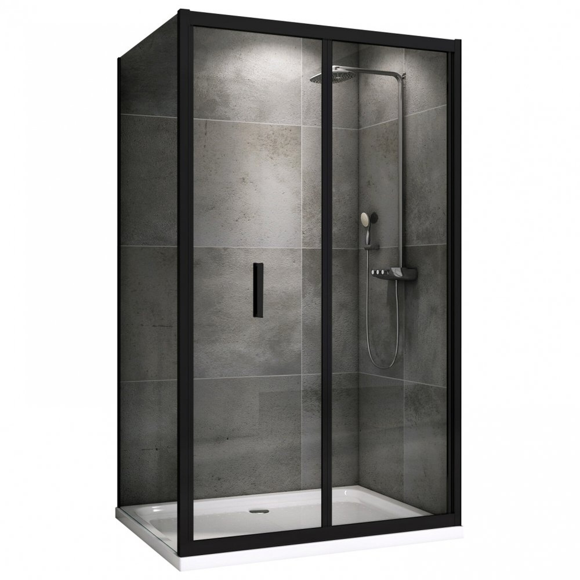 Душевой уголок Abber (Аббер) Sonnenstrand 900х800 мм (габариты площадки) AG07090B-S80B