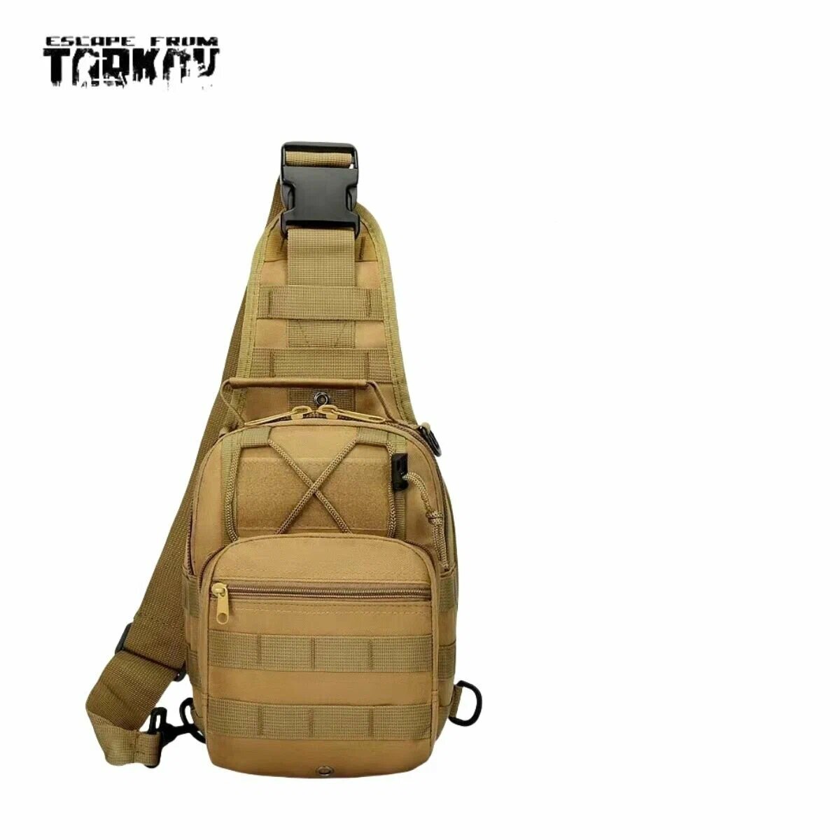 Сумка Тактическая, Escape from Tarkov, Рюкзак Тактический Водонепроницаемый, Сумка Наплечная И Нагрудная, цвет Хаки