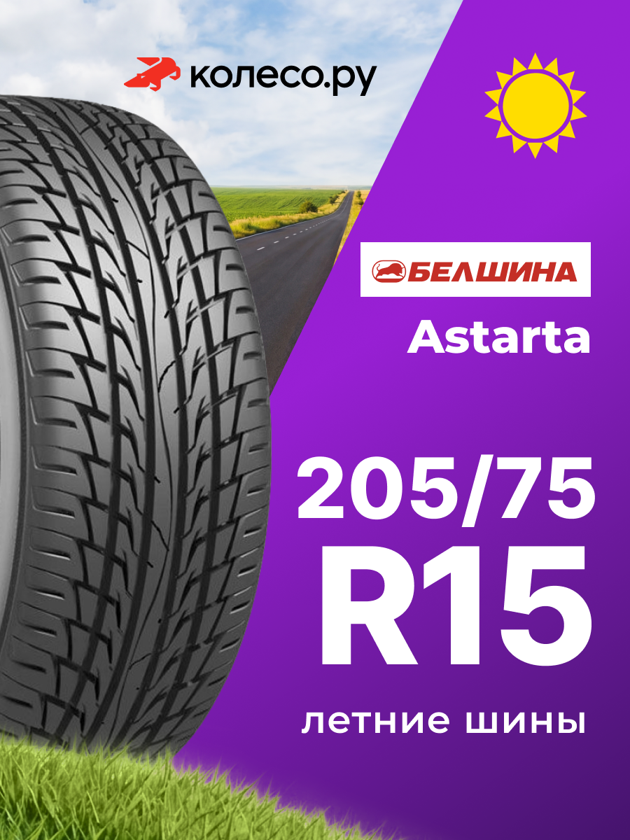Шины летние Белшина Бел-341 205/75 R15 97H нешипованная летняя резина