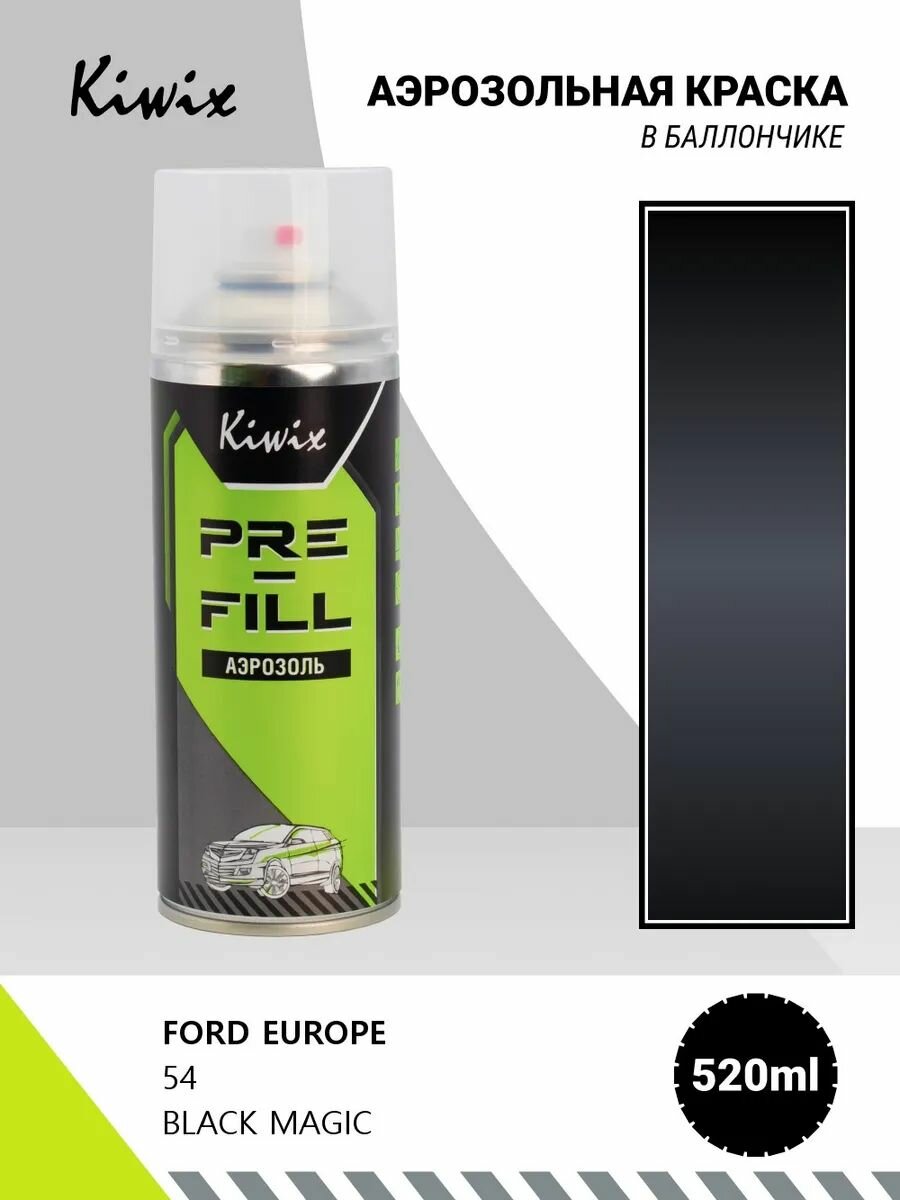 Аэрозольная краска FORD EUROPE 54 BLACK MAGIC 520мл