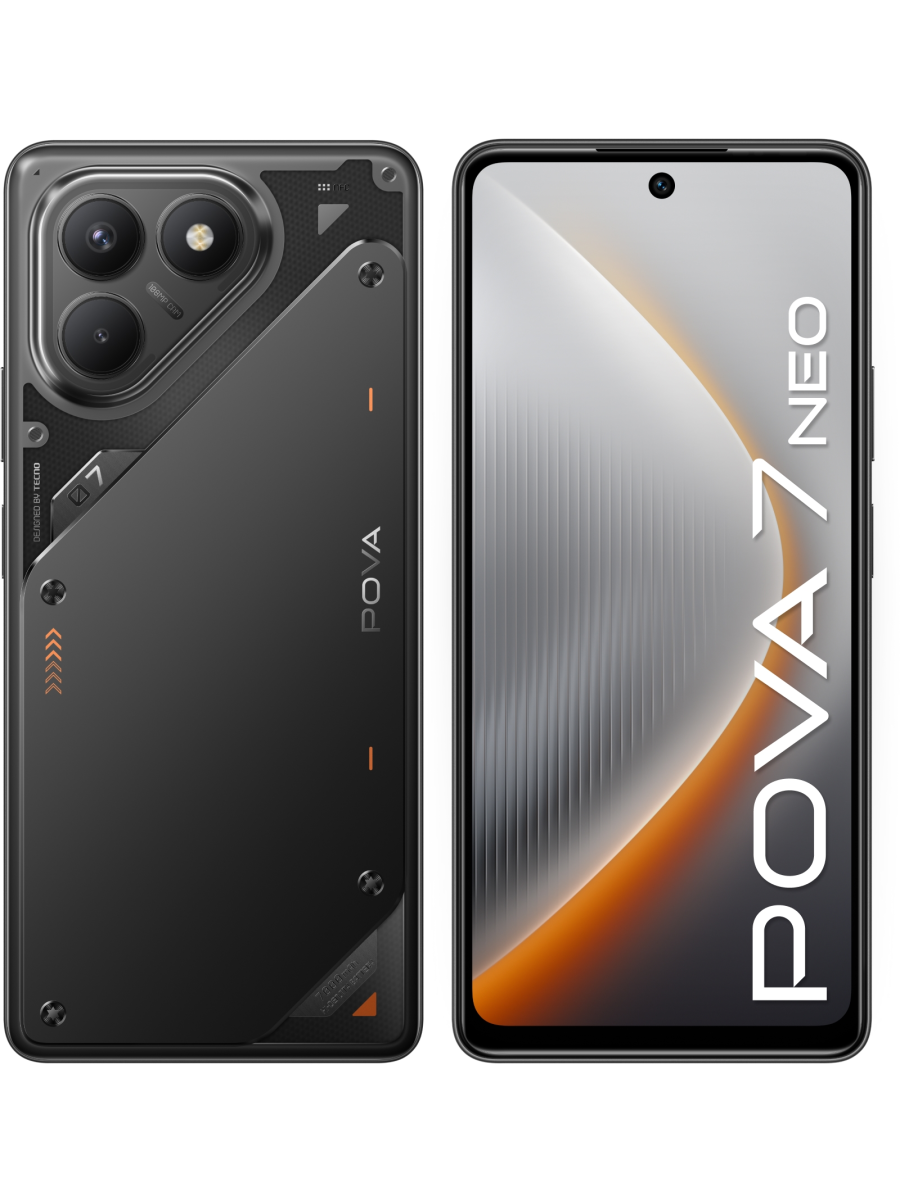 Смартфон Tecno POVA 7 Neo 8ГБ/128ГБ, черный (lj6 128+8 geek black)