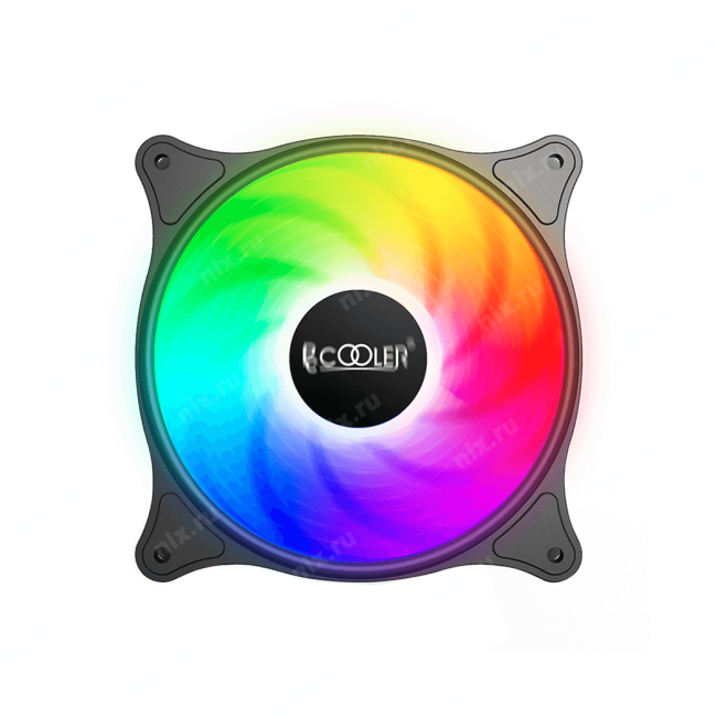 PcCooler FX 120 ARGB BK Кулер для корпуса/ Case Cooler PCCooler FX 120 ARGB BK (120x120x25mm, 4-pin PWM, ARGB, 52.79CFM
