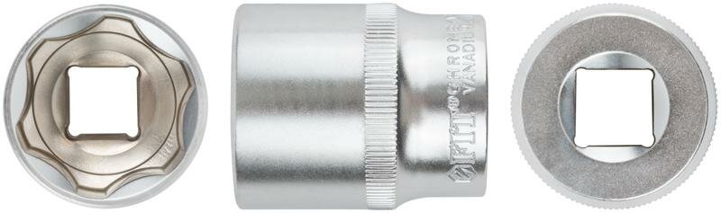 Головка шестигранная CrV 1/2дюйм 27мм FIT 62057