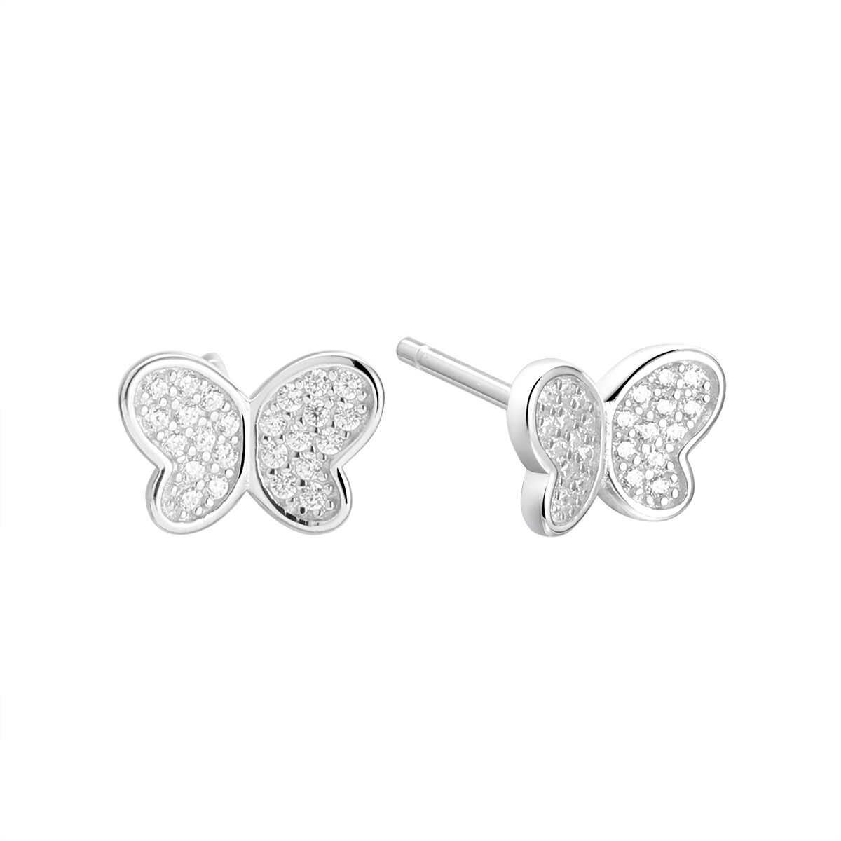 Серьги, серебро, 925 проба, фианит