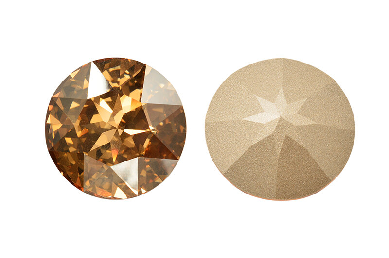 Кристалл Swarovski #1201 круглый 27мм, цвет #001 Crystal Golden Shadow (GSHA), 1201-GSHA, 1шт