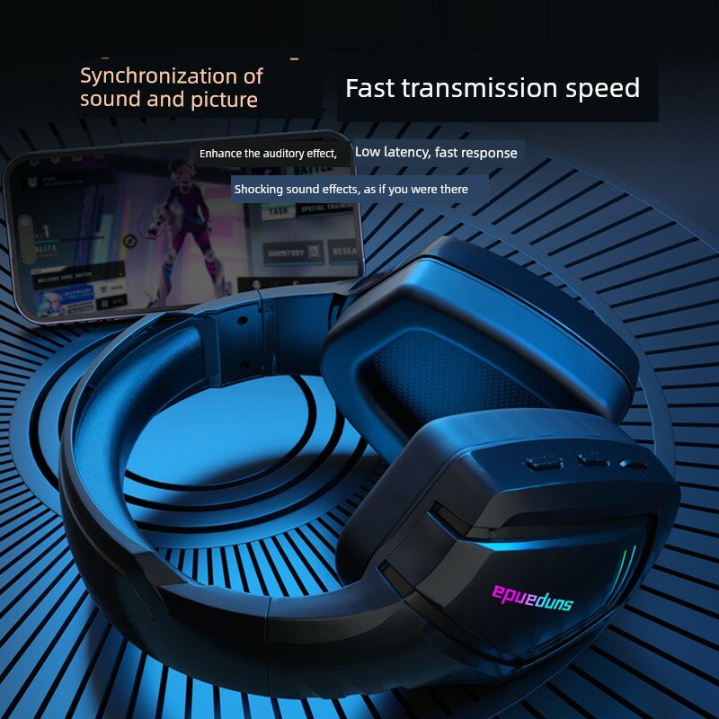 Bluetooth-наушник одноканальный, мурк-синий, HIFI без потерь, 15 мс низкая задержка