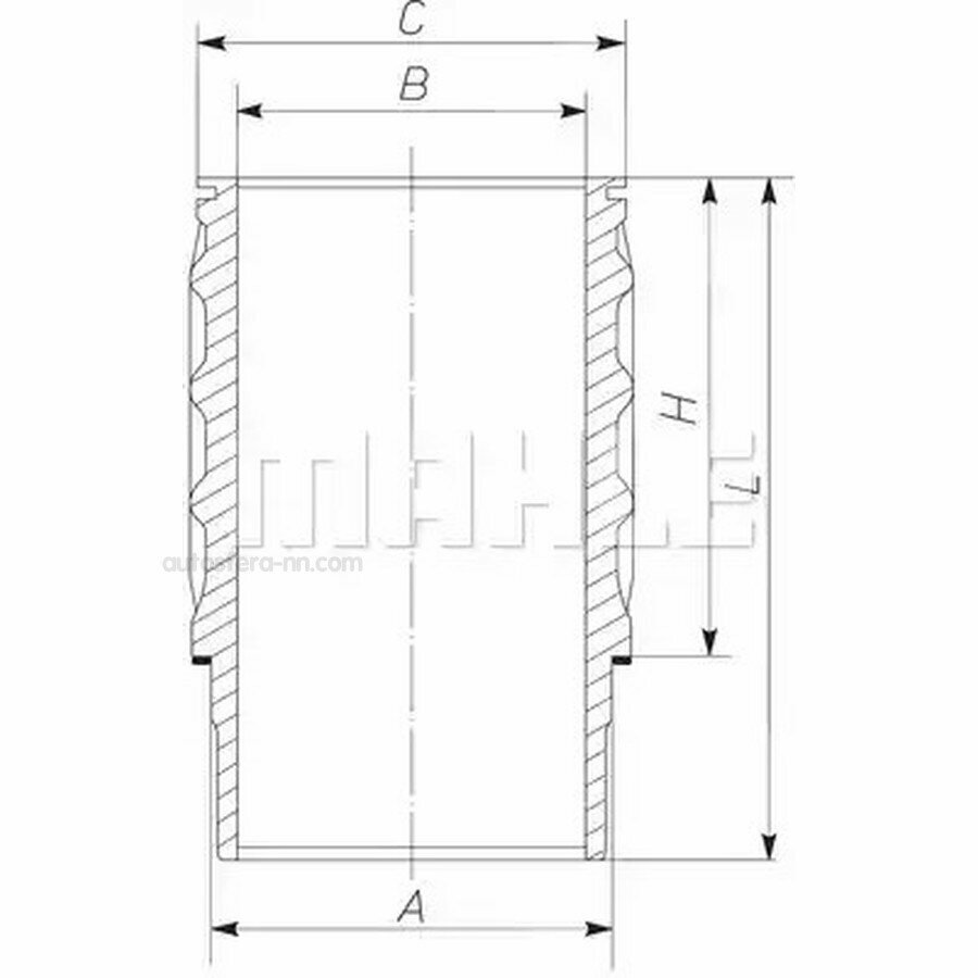 MAHLE 061WN2701 гильза! d127 R6\ SCANIA P/R/T/G DC12.13/DT12.11/12.12/12.17/12.03/12.10