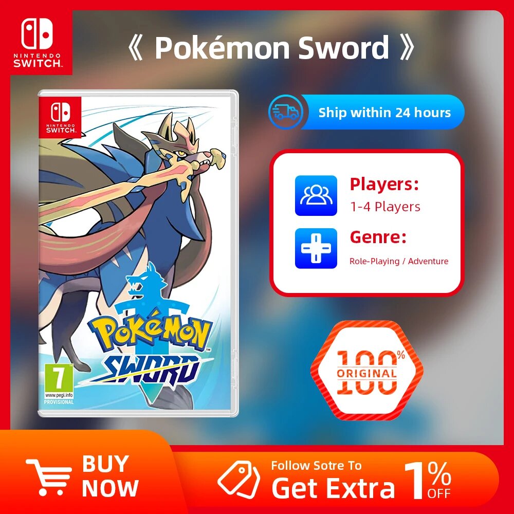Pokemon Sword - игра для Nintendo Switch OLED Lite — фото 1