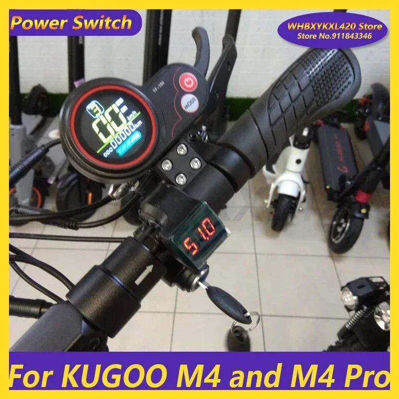 Аксессуары для скутера KUGOO M4 Pro: дроссельная заслонка, вольтметр, дисплей напряжения