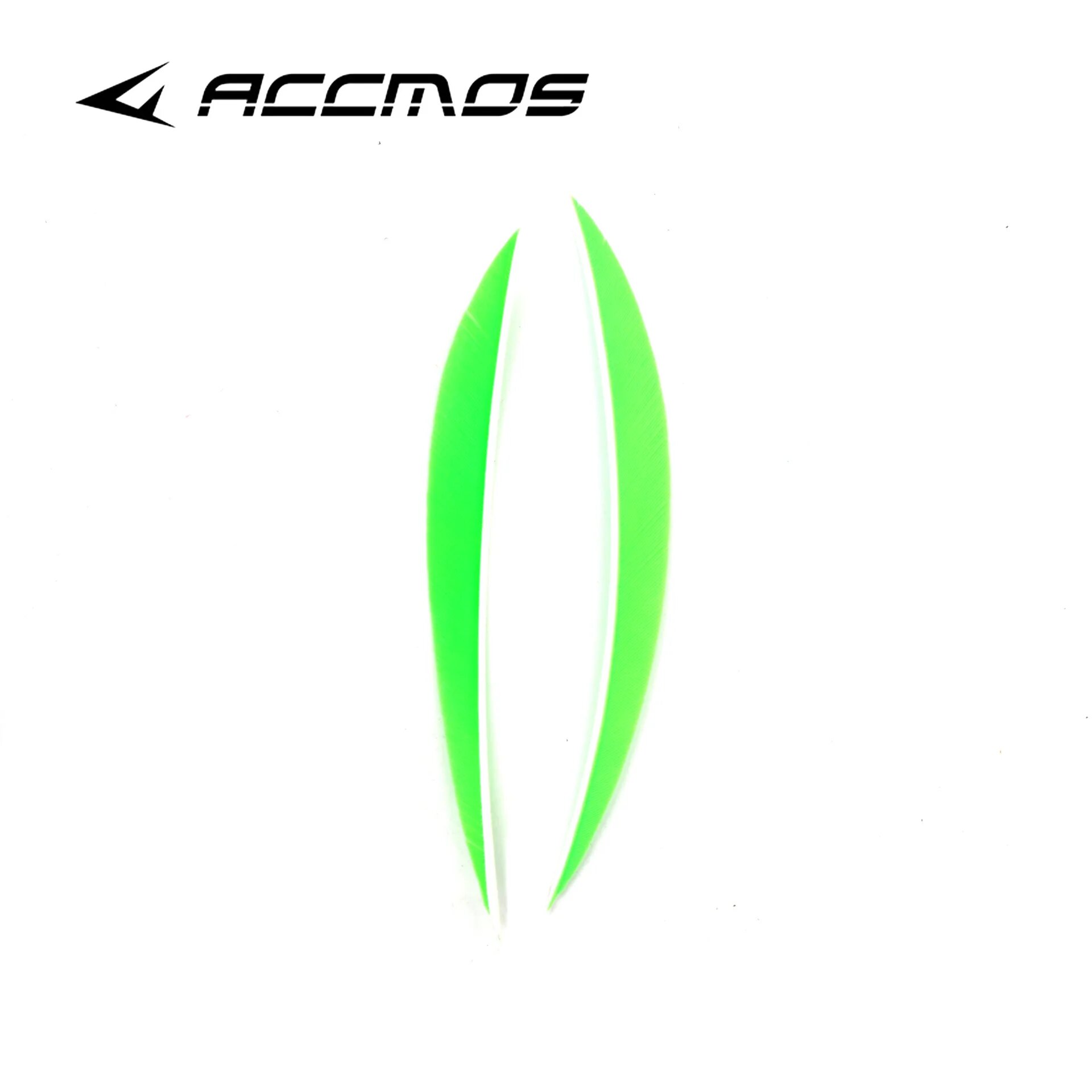 Оперение ACCMOS Зеленые 5 дюймов, 50 шт.