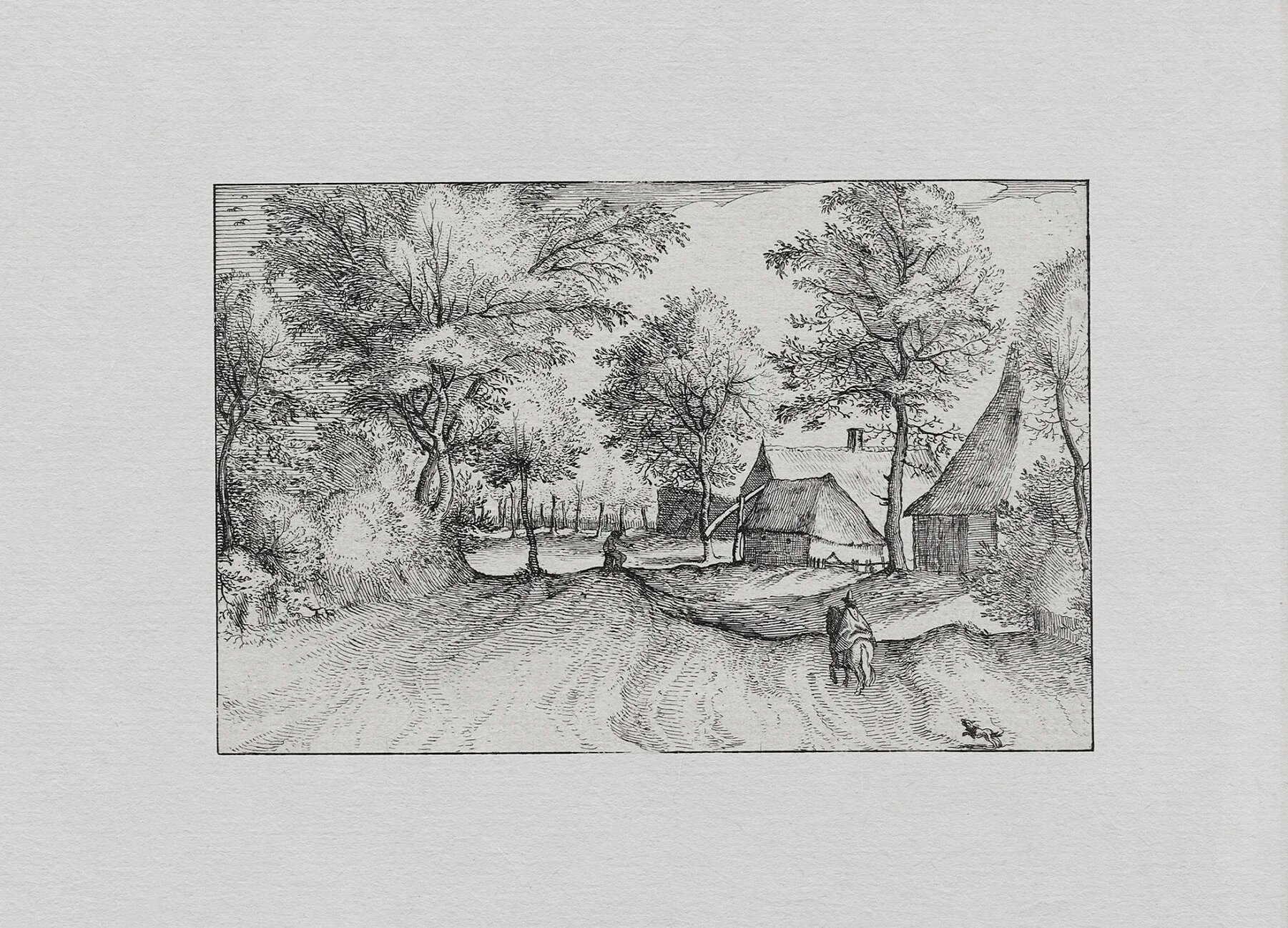Печать на холсте "Винтажный пейзаж" 50x70cm, цвет P1, без рамы