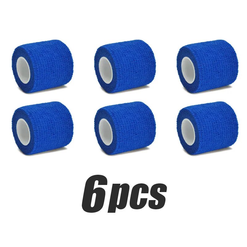 Синие эластичные бинты для спорта 5x4,5 м (6 шт)