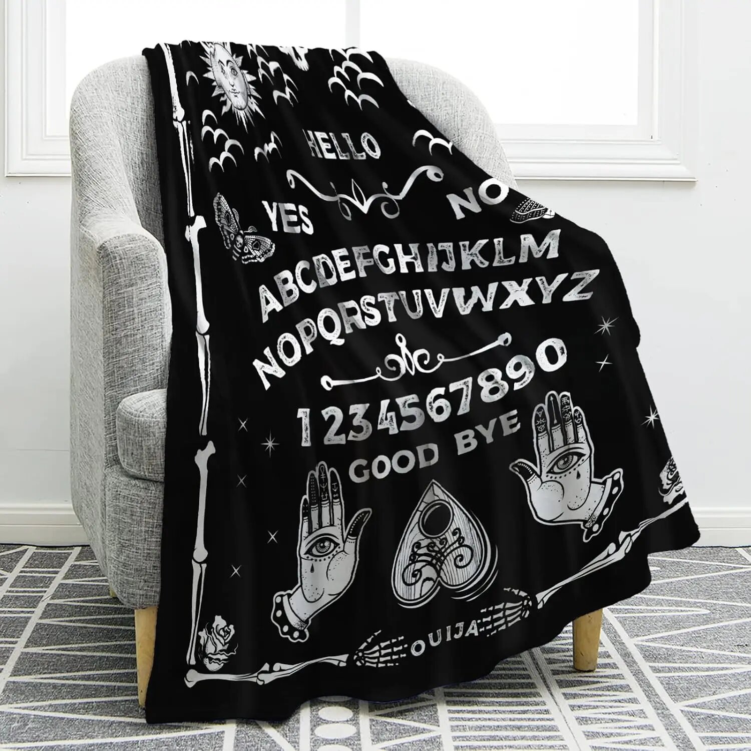 Одеяло Ouija черное, TY01