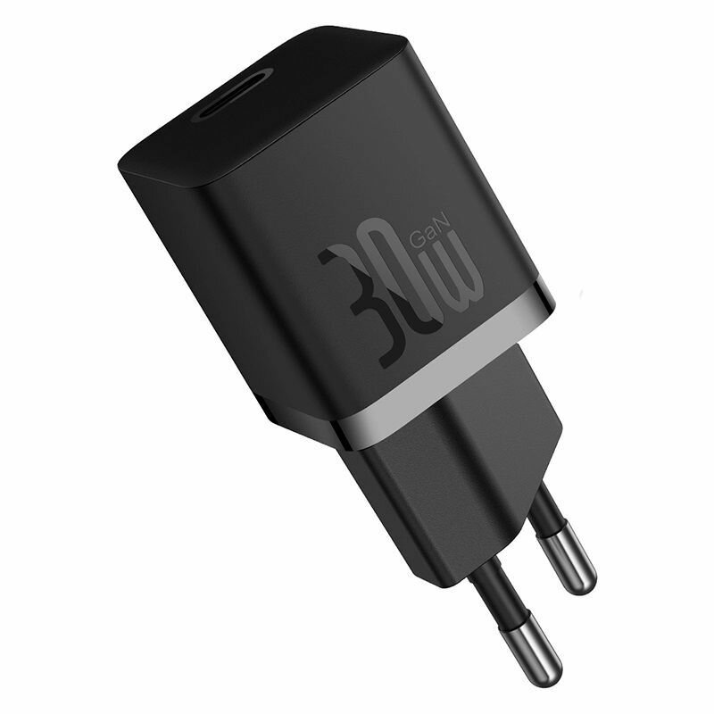 Сетевое зарядное устройство Baseus GaN5 Fast Charger Mini 1C 30W EU (CCGN070401), черный