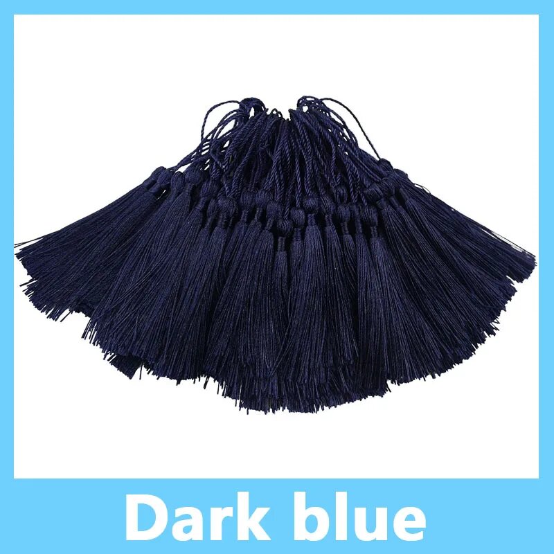 Мини-кисточки из полиэстера 100 шт. Темно-синий, 75 Dark blue