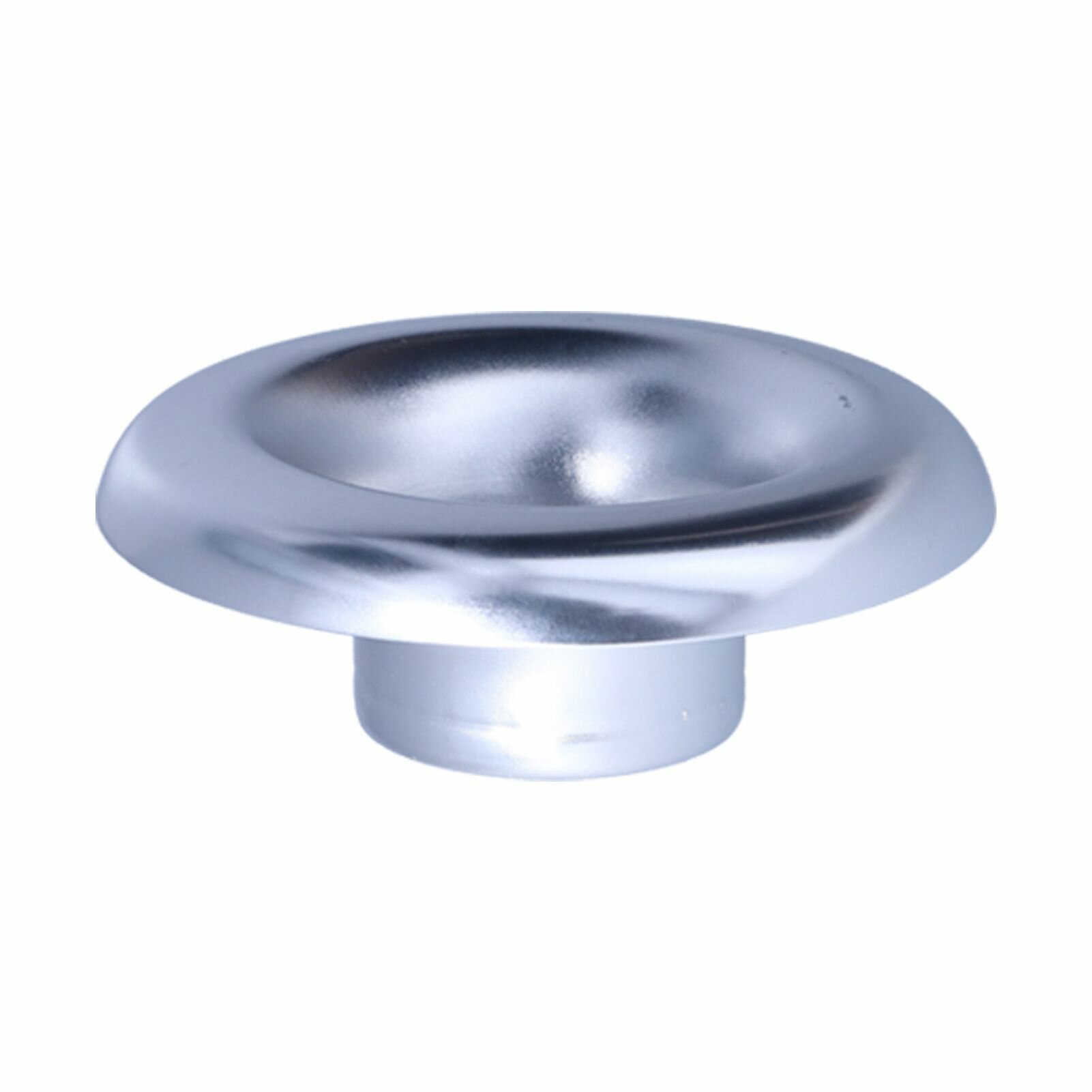 Впускной коллектор холодного воздуха Turbo Horn Velocity Stack Adapter 4 дюйма, алюминий CNC, серебристый