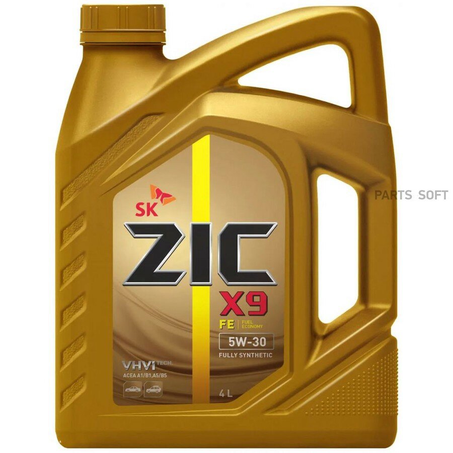 Zic x9 fe 5w30 (4l) масло моторное! синт.\ api sp, acea a5/b5, ford wss-m2c913-d, stjlr 03.5003 от официального дистрибьютора, ZIC, артикул 162615