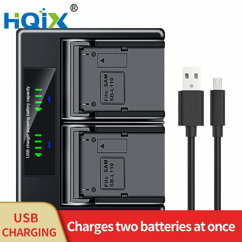 HQIX для Samsung VP-L4000 L500 L520 L530 L550 L600 L610 L630 L650 L700 L710 L750 L770 L800 камера SB-L160 Аккумулятор Двойное зарядное устройство