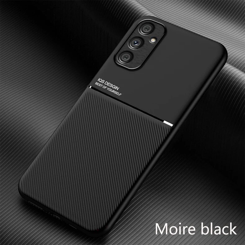 Чехол для Samsung Galaxy A34 5G, черный, с текстурой, магнитный