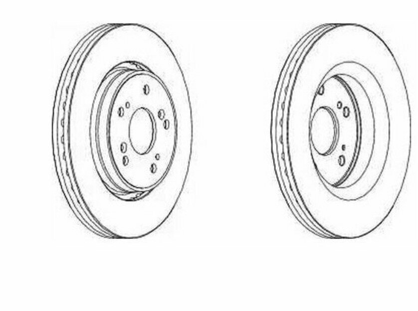 Диск тормозной передний Honda Pilot 2009-2015, Acura MDX 2007-2013 (Оригинал)