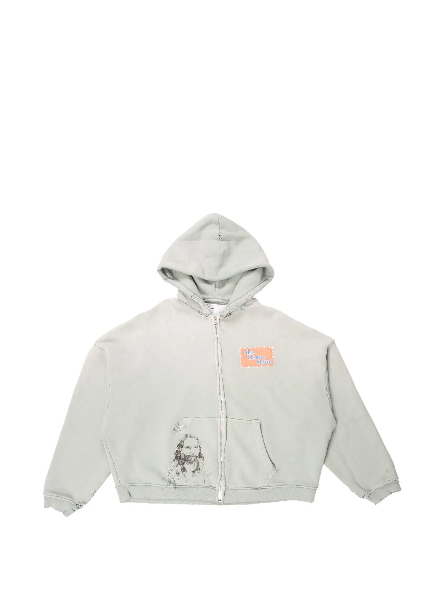 Худи Alta Cienega distressed hoodie