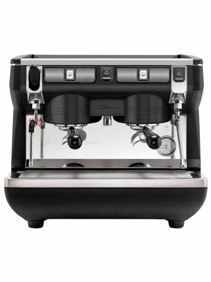 Кофемашина Nuova Simonelli Appia Life Compact 2 Gr S черный + экономайзер + Высокая Группа 1Ф 167633