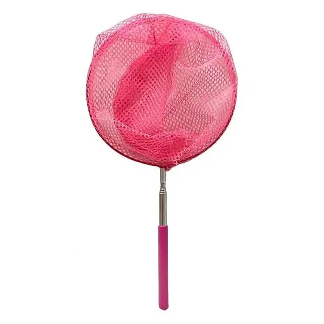 Телескопический сачок для бассейна из нержавеющей стали Розовый, Pink