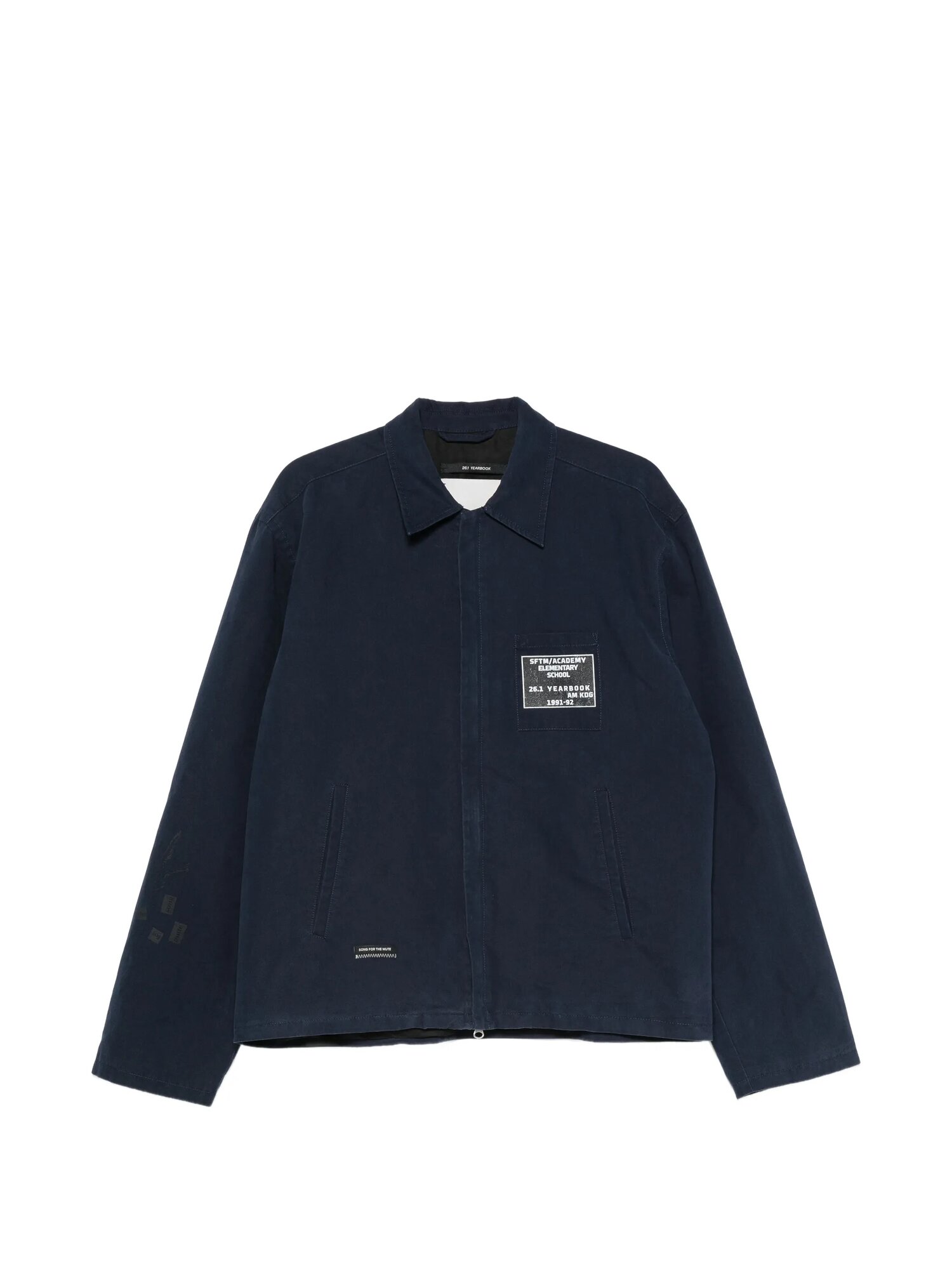 Куртка Logo-patch zip-up jacket