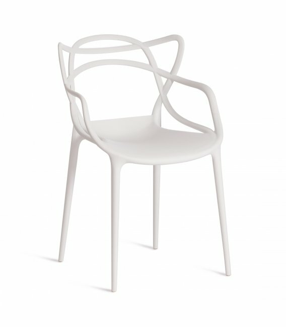 Стул Кет Чаир/Cat Chair (мод.028)/1 шт. в упаковке пластик, 53х59х82,5см, белый C0057