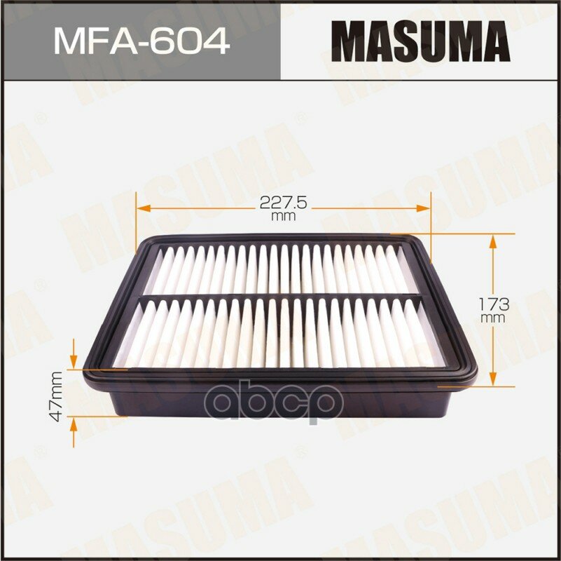 Воздушный фильтр A-481 MASUMA (1/40) Masuma арт. MFA604