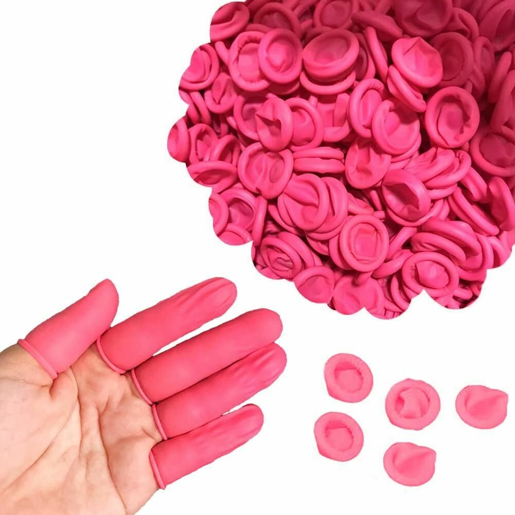 100pcs Перчатки медицинские резиновые однопалые, Многофункциональные перчатки