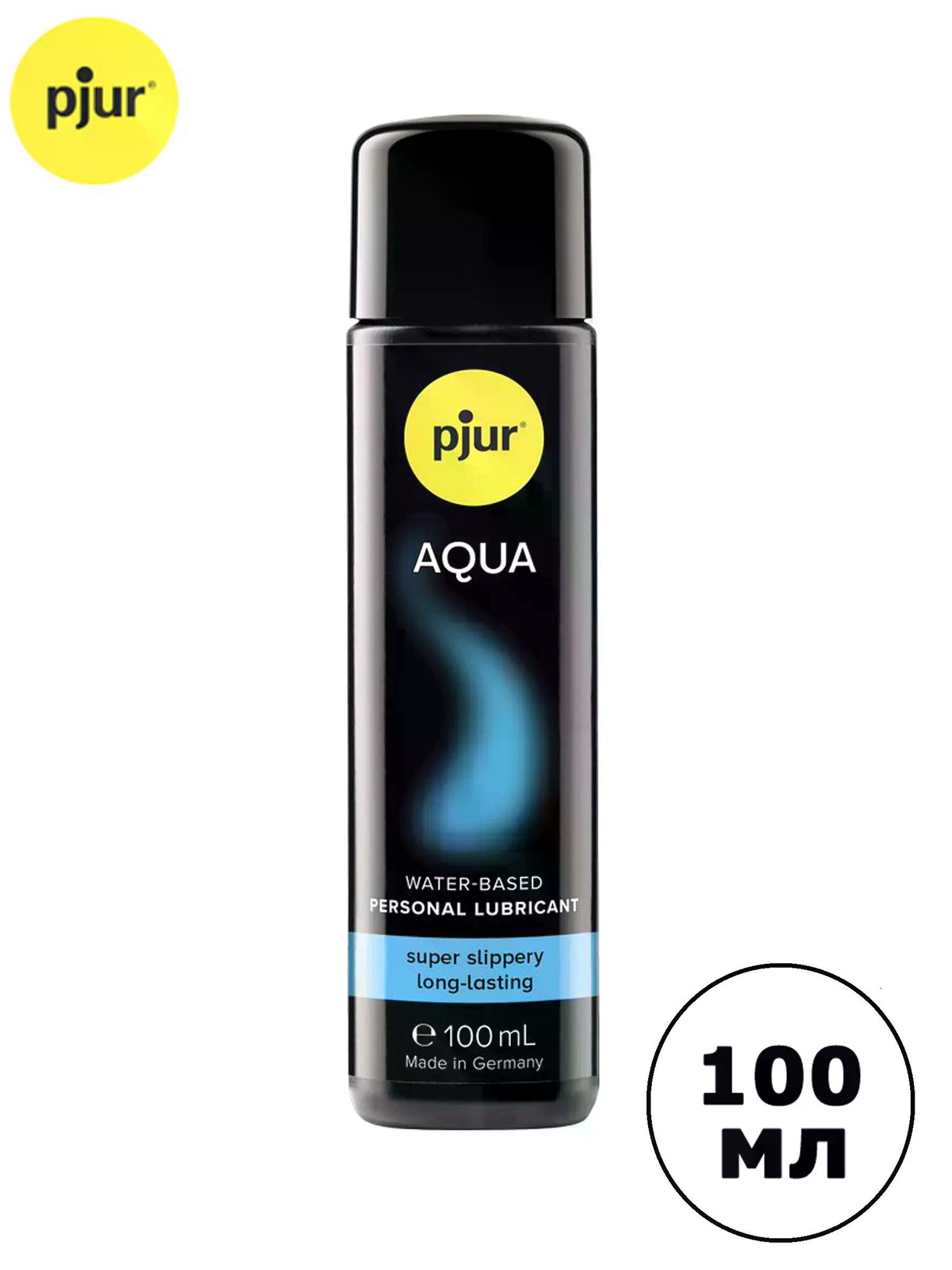90460 pjur Aqua, 100 мл. Сверхмягкий увлажняющий лубрикант на водной основе