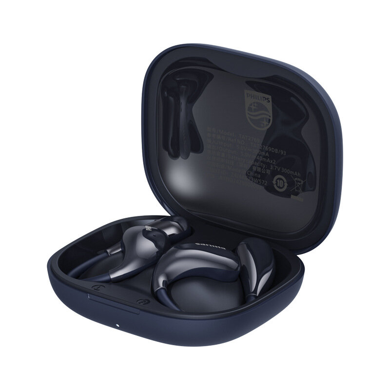 Philips TAT2769 Открытое ушное беспроводное наушники Bluetooth для спорта, темно-синий