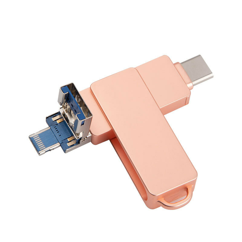USB 3.0 Type-C флеш-накопитель для смартфонов iPhone Android и компьютеров, розовый, 64 ГБ высокоскоростная передача