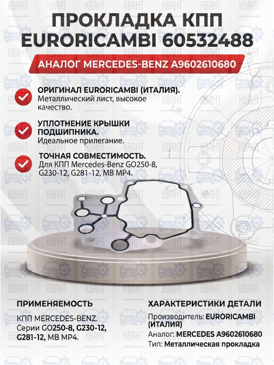 Прокладка КПП Euroricambi 60532488