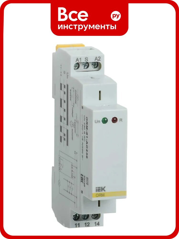 Импульсное реле IEK ORM 1 контакт, 230 В AC ORM-01-AC230
