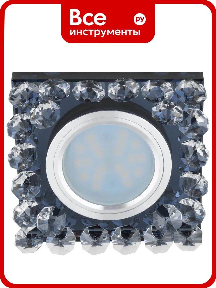 Светильник Fametto DLS-L131 GU5.3 CHROME BLACK, декоративный, встраиваемый, серия Luciole UL-00002756, серый