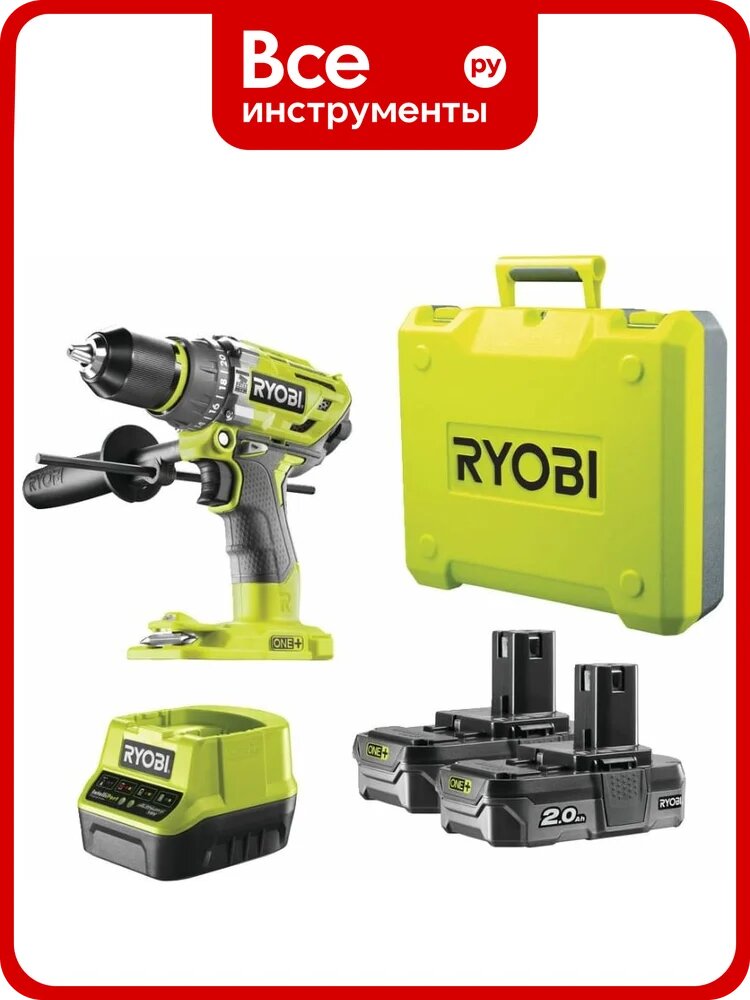 Бесщеточная ударная дрель-шуруповерт Ryobi ONE+ R18PD7-220B 5133004295