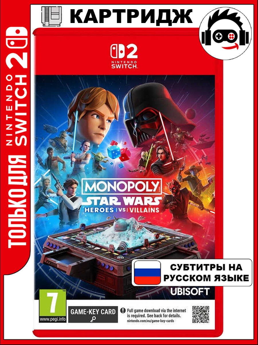 Игра Monopoly: Star Wars Heroes vs. Villains (Nintendo Switch 2, Русские субтитры)