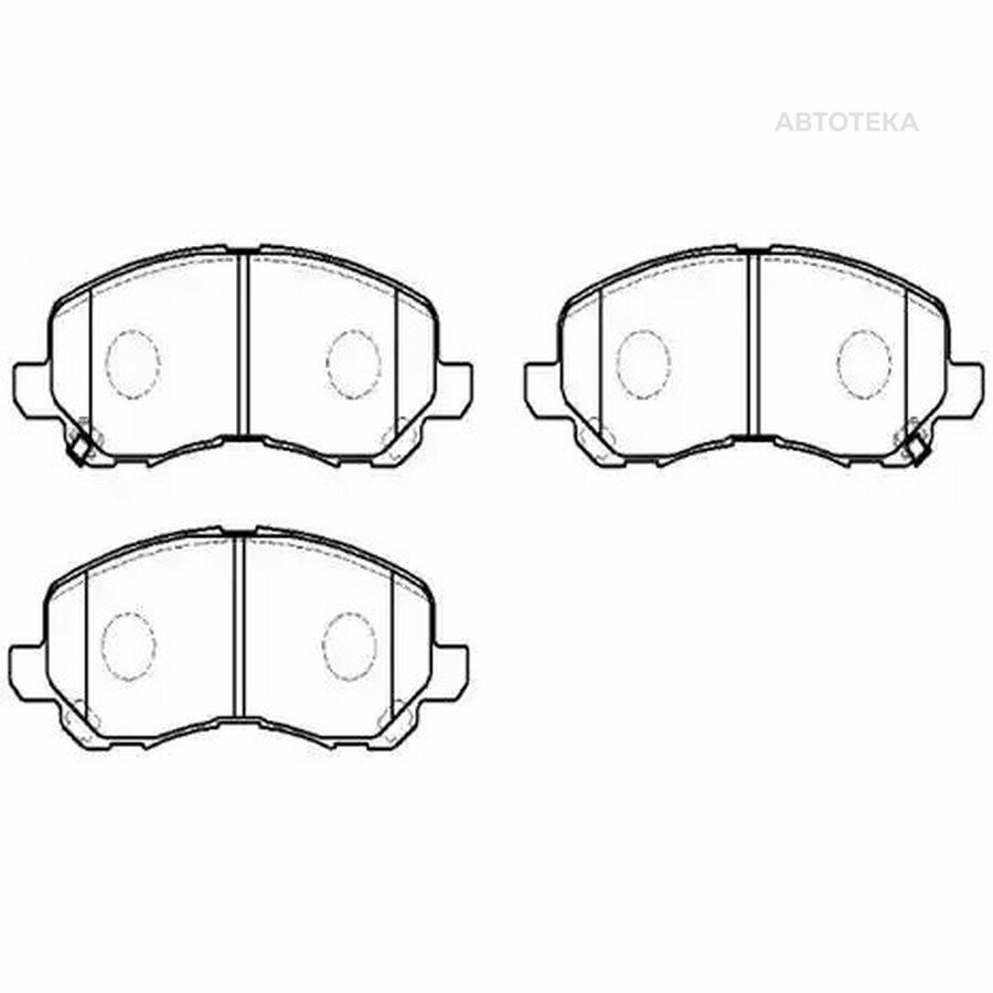 Колодки тормозные HSB HP5158 MITSUBISHI LANCER VIII 03-, IX 08-, SPACE RUNNER 00-, ASX 10-