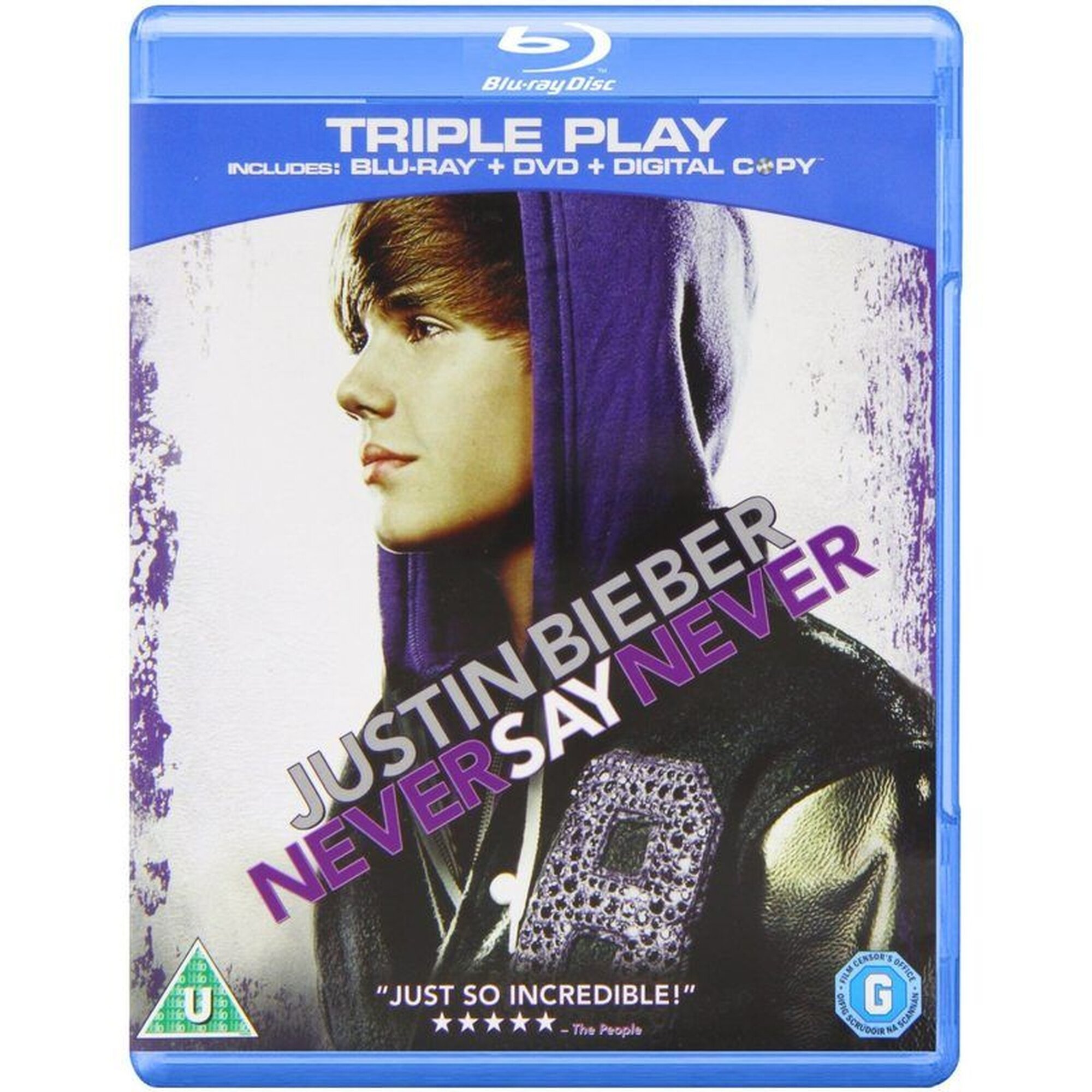 JUSTIN BIEBER - Never Say Never,(Джастин Бибер: Никогда не говори никогда) Blu-ray диск