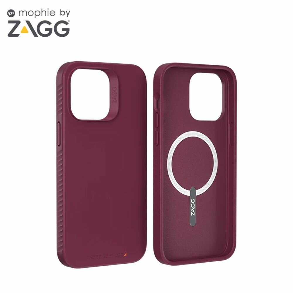 Чехол пластиковый противоударный ZAGG D3O Rio SNAP Case iPhone 14 (6.1") бордовый