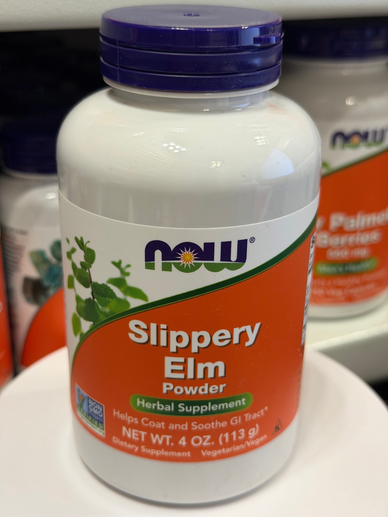 NOW Foods Slippery Elm Powder (Кора красного вяза в порошке), 113 г