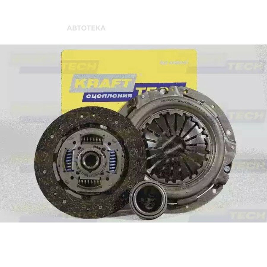 Сцепление к-т LAND ROVER DEFENDER/DISCOVERY/RANGE ROVER I-II 2.4D-2.5TD 86- KRAFTTECH W00240C