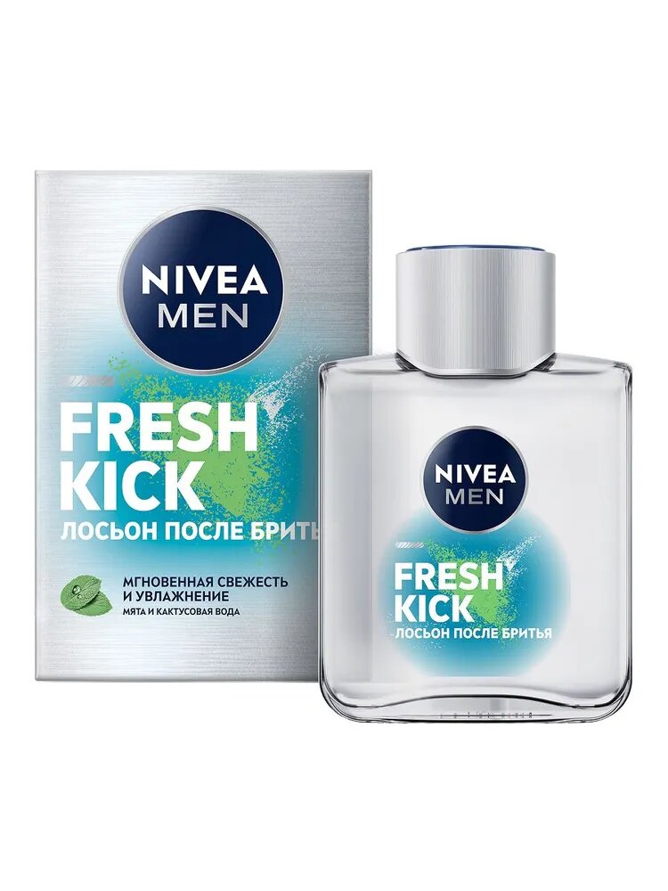 Лосьон после бритья мужской NIVEA MEN "Fresh Kick" с мятой, 100 мл.