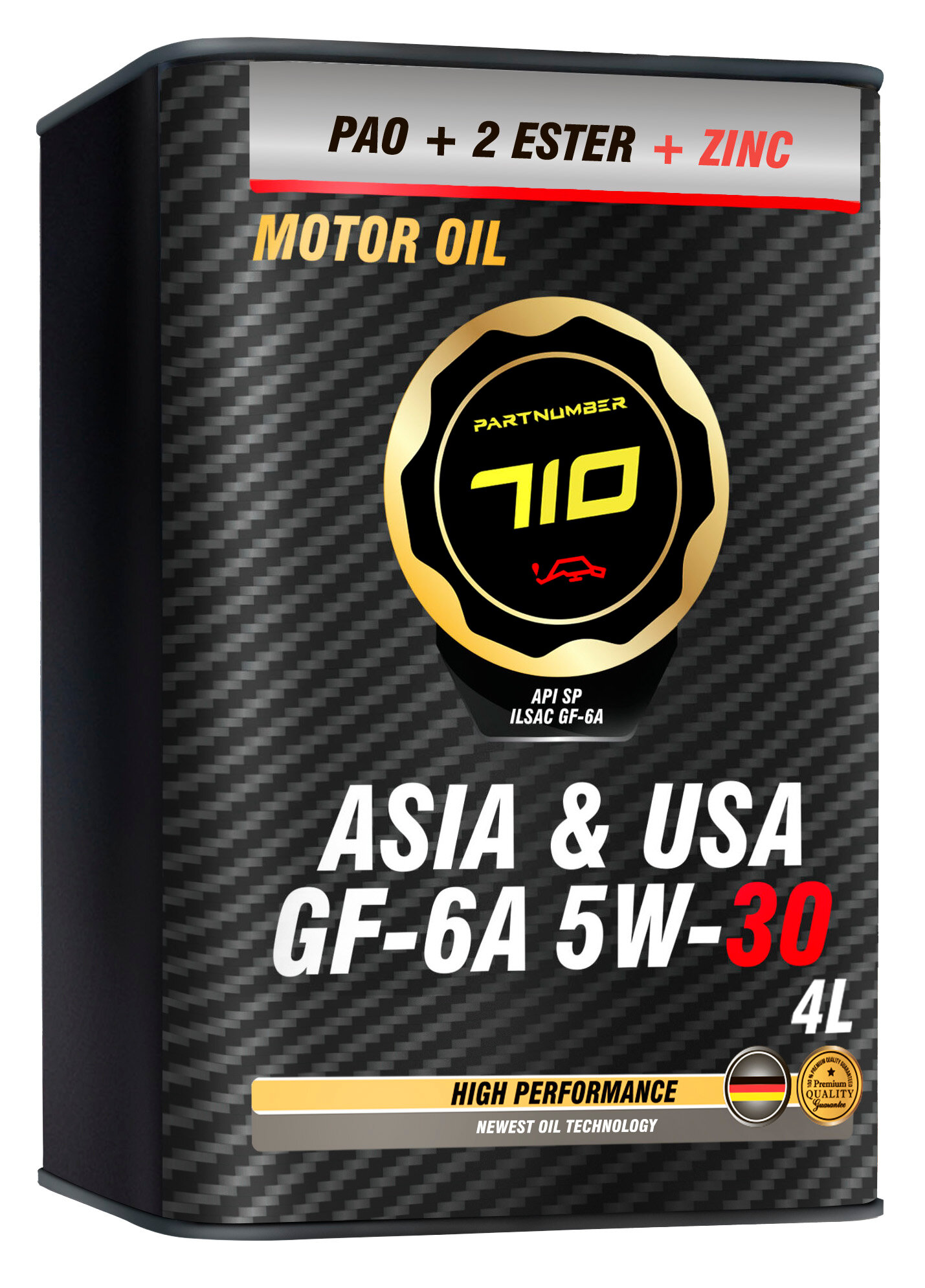 PARTNUMBER 710 ASIA&USA GF-6A 5W-30 Масло моторное, Синтетическое, 4 л