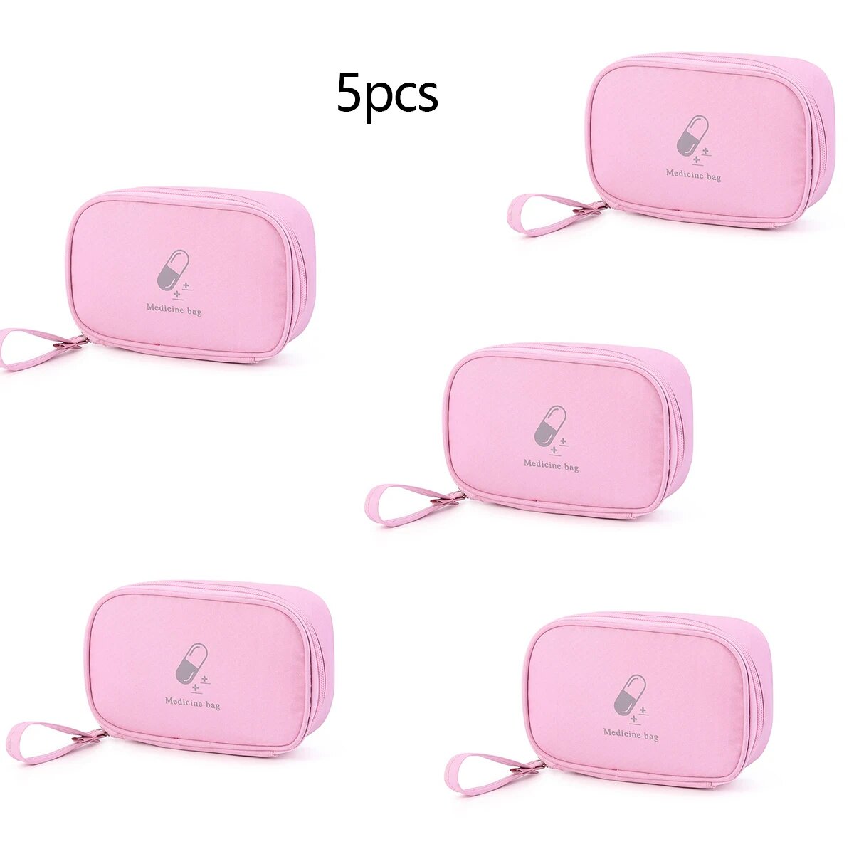 Портативная аптечка для путешествий Розовый, pink-5pcs