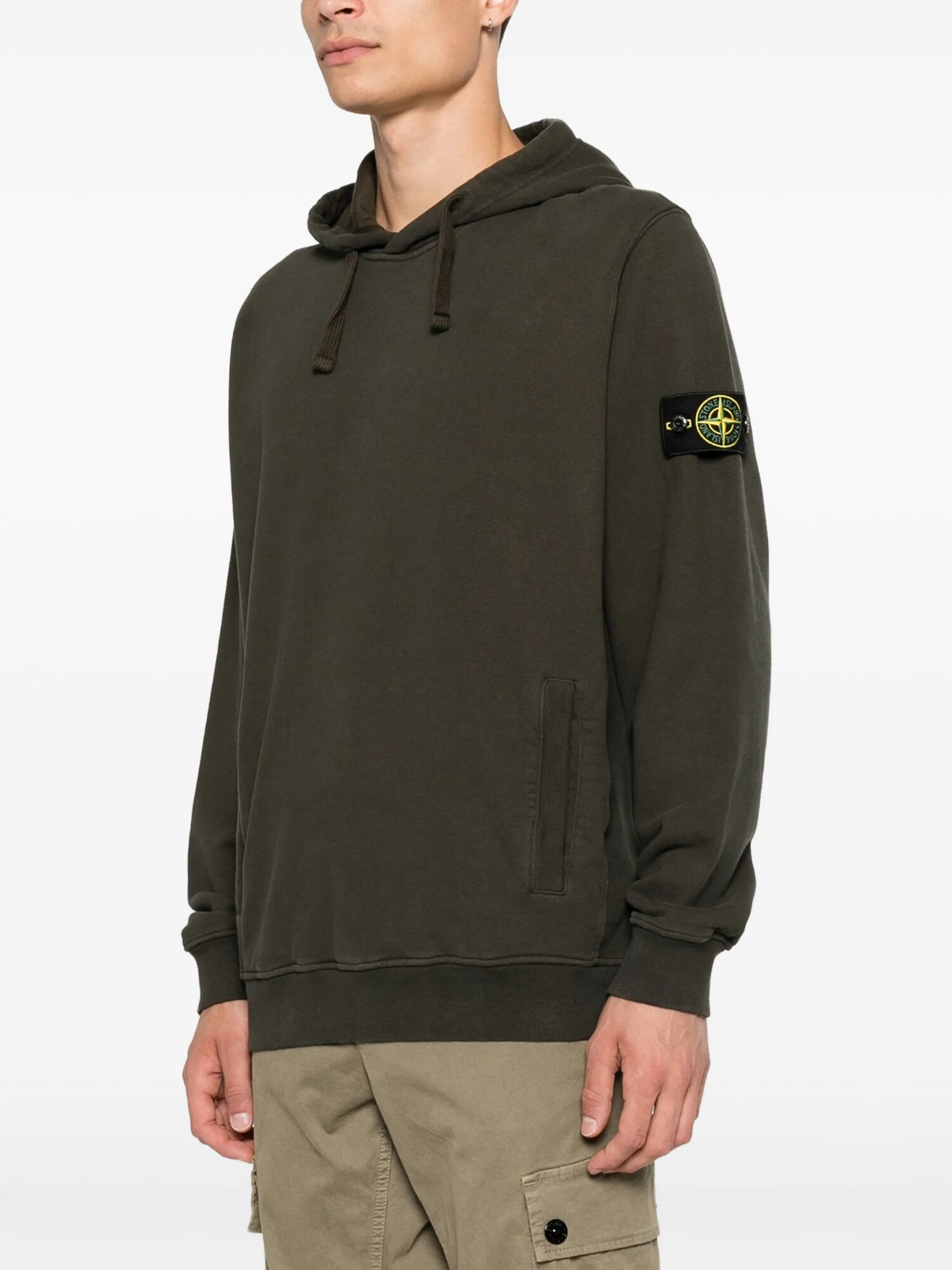 Худи Stone Island Logo-patch hoodie, размер L — фото 1